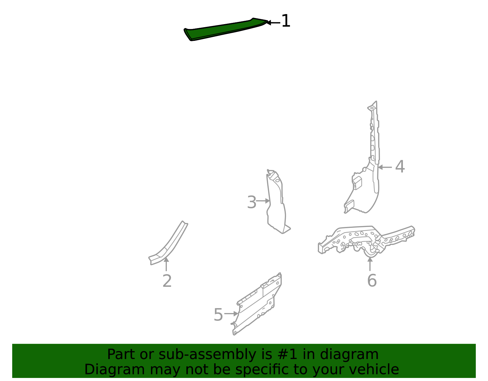 2020-2025 Nissan Sentra Upper Quarter Trim 78127-6LB0A | Temecula ...