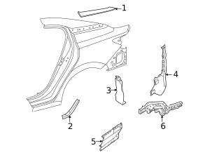 2020-2024 Nissan Sentra Guard 78853-6LB0A | Melloy Nissan Parts
