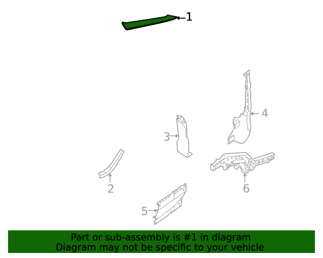 78127-6LB0A - Upper Quarter Trim 2020-2024 Nissan Sentra | Nissan Parts ...