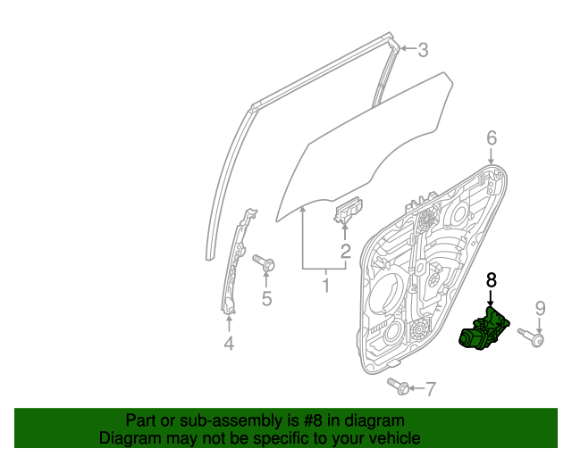 2016-2021 Hyundai Tucson Window Motor 83450-D3000 | OEM Parts Online