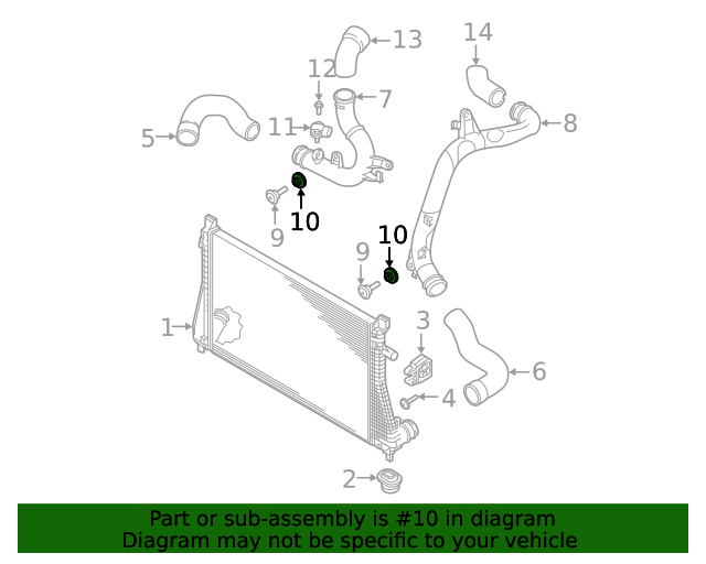 867-129-669 - Air Flow Tube Grommet 2000-2024 Audi | Audi OEM Parts