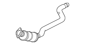 2016-2018 Jaguar F-Type Converter & Pipe T2R17115 | JaguarParts.com