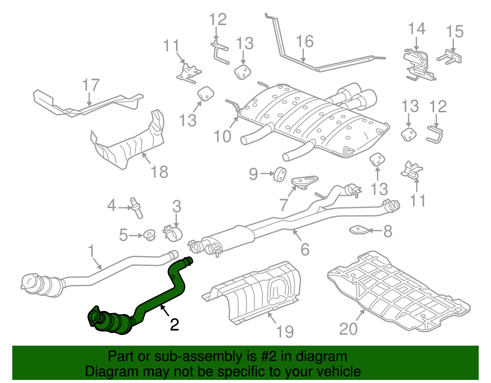 2017-2020 Jaguar F-Type Catalytic Converter T2R17116 | Jaguar Land ...