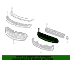 2014-2016 Chevrolet Front Bumper Shutter 23478032 GM | GMPartsDirect.com