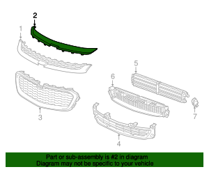 2014-2016 Chevrolet Radiator Air Upper Deflector 22995175 GM ...