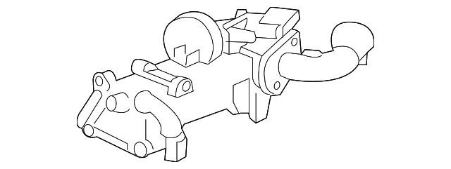 2017-2019 Jaguar Exhaust Gas Recirculation (EGR) Cooler JDE40598 ...