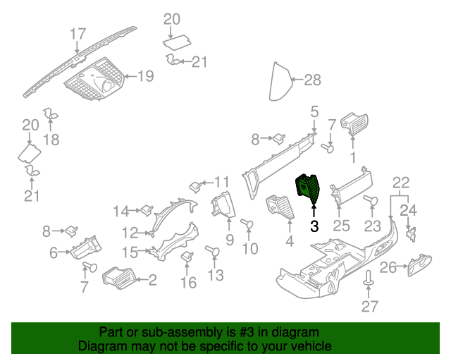 2016-2018 Porsche Macan Center Outlet 95B-819-202-E-G0B | Porsche Marin