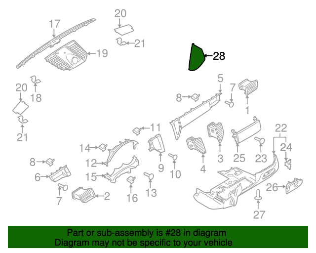 2015-2018 Porsche Macan Side Cover 95B-857-175-B-OM8 | Porsche Marin