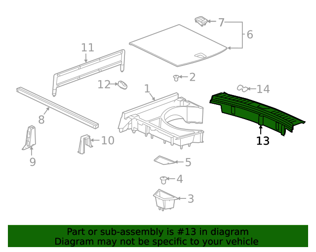 84256066 - Liftgate Sill Garnish Molding 2019-2023 Chevrolet Blazer ...