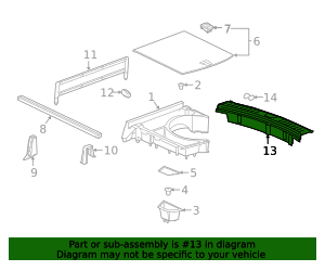 84256066 - Liftgate Sill Garnish Molding 2019-2023 Chevrolet Blazer ...