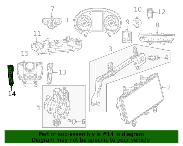 253-905-50-00 - Multi Switch 2017-2022 Mercedes-Benz | Mercedes-Benz ...