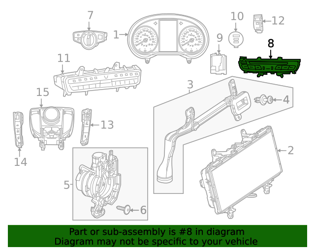 253-905-49-02 - Multi Switch 2020 Mercedes-Benz | AutoNationParts.com