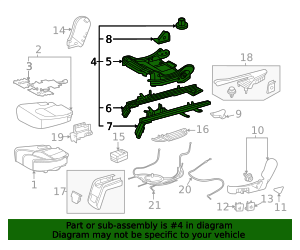 2020-2022 Toyota Highlander Frame Assembly 79102-0E180 | Toyota Parts ...