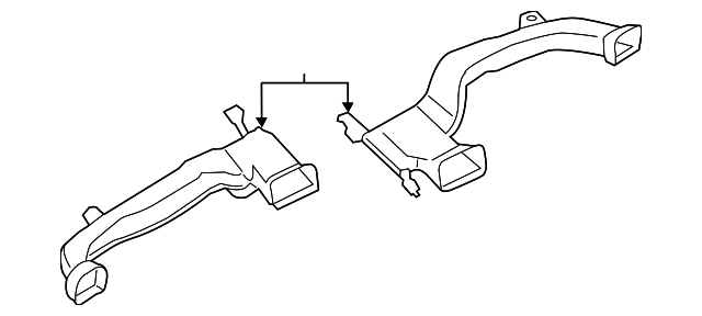 64229218496 - 2012-2020 BMW Outlet Duct (64-22-9-218-496) | BMW of ...