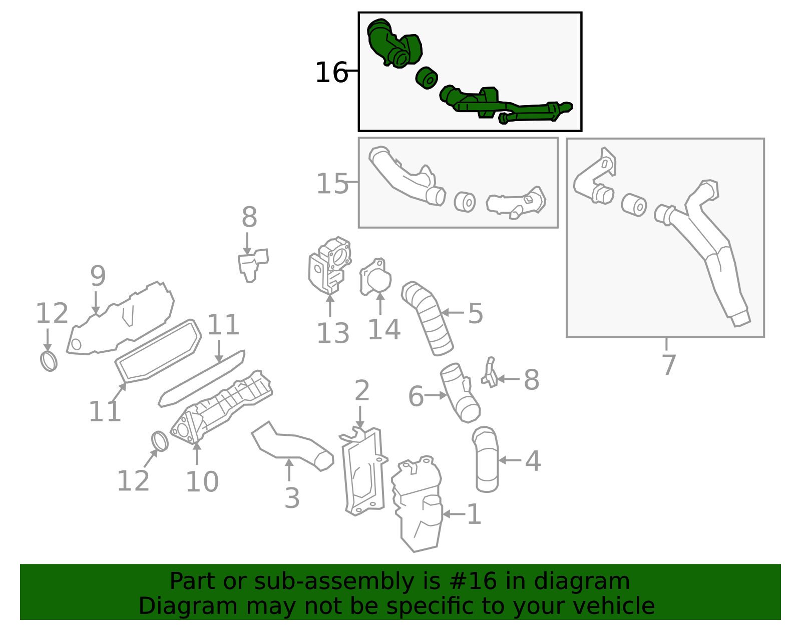 8W0-145-673-R - Inter-Cooler Hose 2018-2019 Audi | Audi OEM Parts