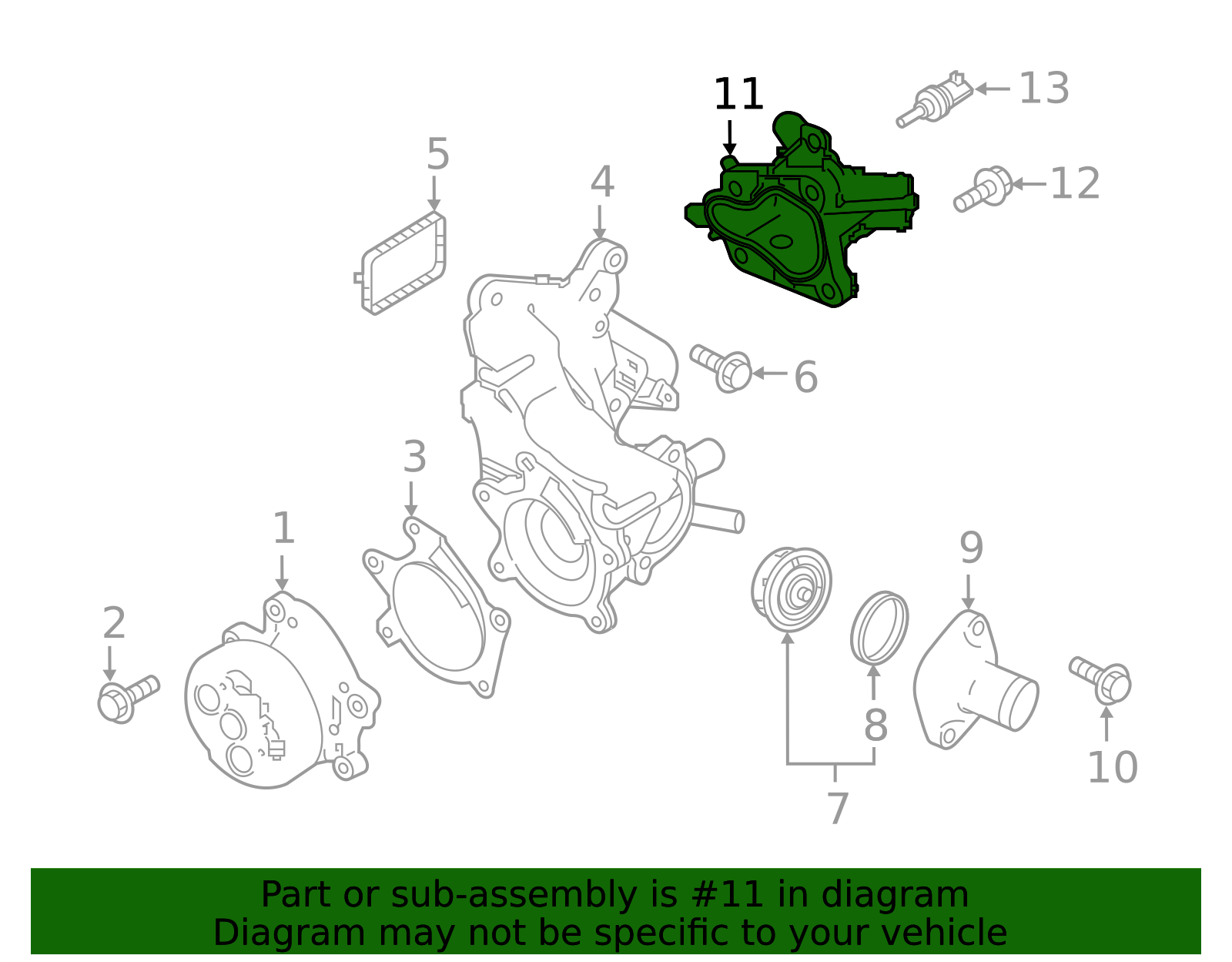 2019-2025 Nissan Water Outlet 11060-6CA0A | Nissan Parts Central
