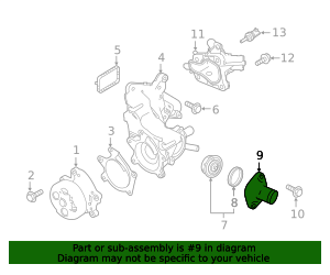 2009-2023 Nissan Water Inlet 13049-EN200 | Nissan Parts Plus