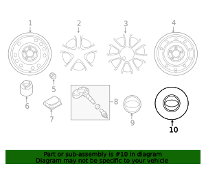 2011-2013 Hyundai Wheel Cap 52960-3X300 | AutoNationParts.com