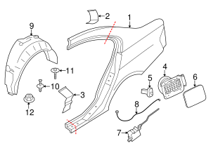 51177284741 - 2012-2020 BMW Fuel door switch (51-17-7-284-741) | BMW of ...