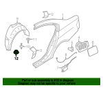 Genuine BMW 07-14-7-169-847 | Fender Liner Nut | FREE Shipping on Most ...