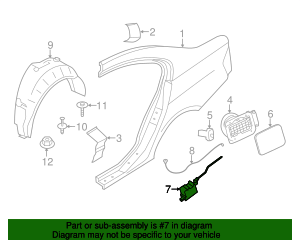 67117270792 - 2012-2021 BMW Door Actuator (67-11-7-270-792) | BMW of ...
