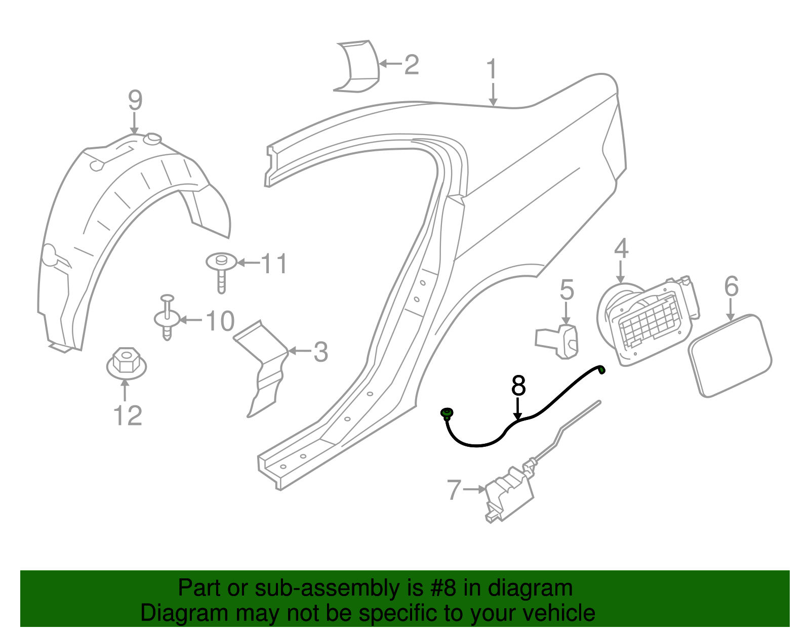 Genuine BMW 51-25-7-016-702 | Fuel Filler Door Release Cable | FREE ...