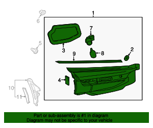 TK50-51-3G0A - Lamp(L) Trunk Lid AutoNationParts.com