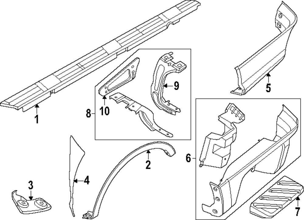2024 Ford Ranger Stone Guard N1WZ-16A550-BV | Ford OEM Parts Online