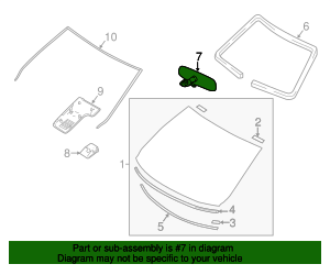 2019-2023 Nissan Mirror Inside 96321-6MM0A | Scott Evans Nissan Parts