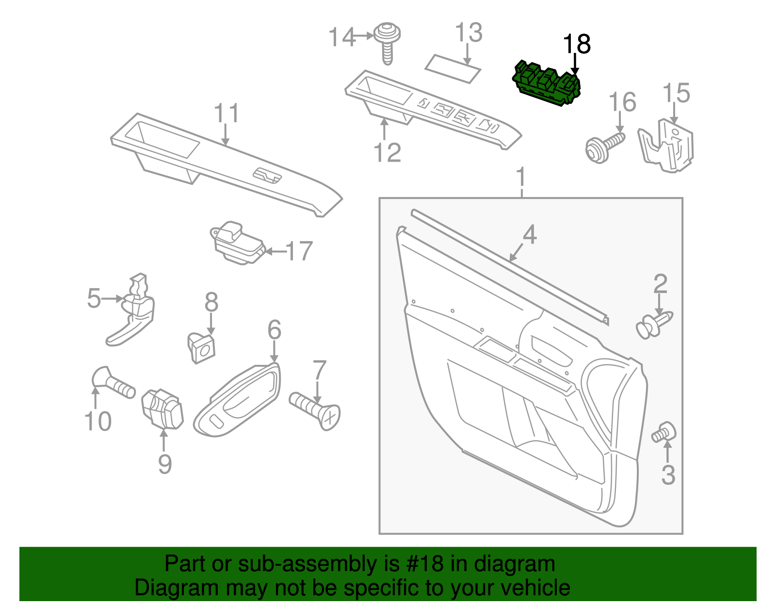 2012-2015 Mazda 5 Window Switch CG1566350 | Retail Performance Auto Parts