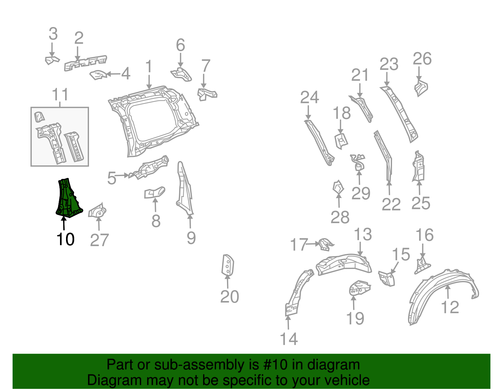 2008-2021 Toyota Land Cruiser Lower Reinforced 61712-60070 | Toyota ...