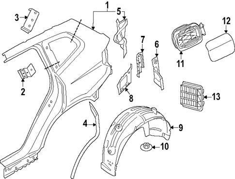 Quarter Panel & Components for 2025 BMW X5 | BMWPartsHub