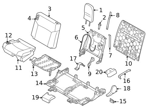 Third Row Seats for 2023 Mitsubishi Outlander | Mitsubishi Parts Warehouse