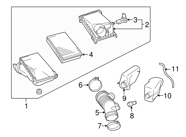 90904-06008 - Engine Air Intake Hose Adapter 2006-2023 Lexus | Longo ...