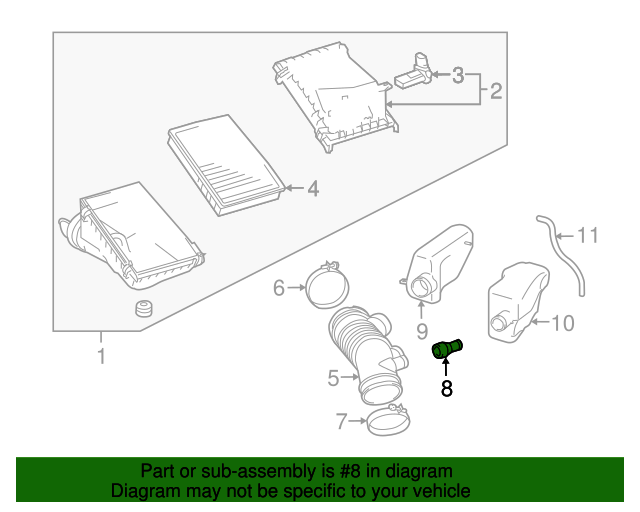 90904-06008 - Engine Air Intake Hose Adapter 2006-2023 Lexus | Longo ...