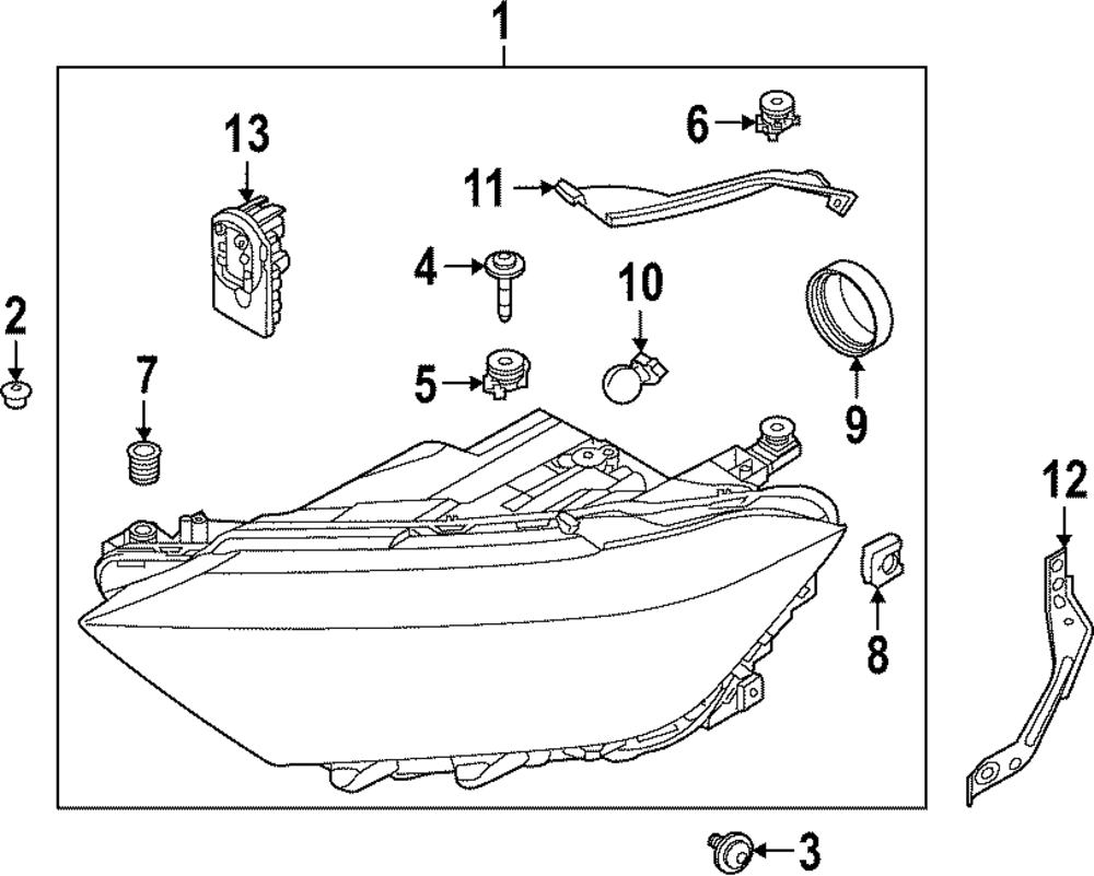 2019-2024 Volkswagen Jetta Composite Assembly 17A-941-036-E | OEM Parts ...