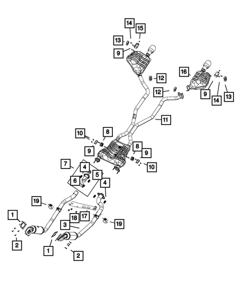 Exhaust System for 2020 Dodge Durango | Mopar eStore