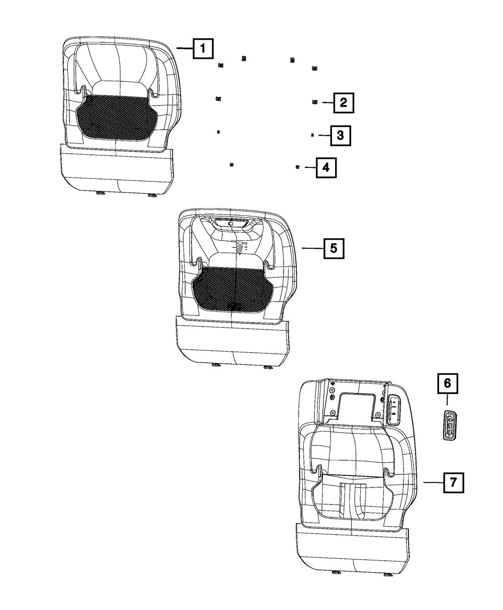 2021-2024 Chrysler Front Seat Back Panel 6WX971X9AA | Mopar eStore