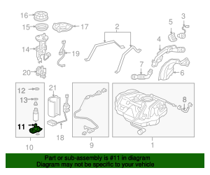 17516-S2A-930 - Fuel Filter 2000-2007 Honda | Honda Parts Online