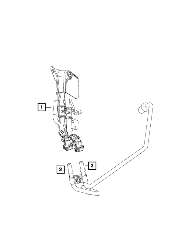 2014-2019 Jeep Grand Cherokee Pressure Front Tube 68184301AA | Mopar ...