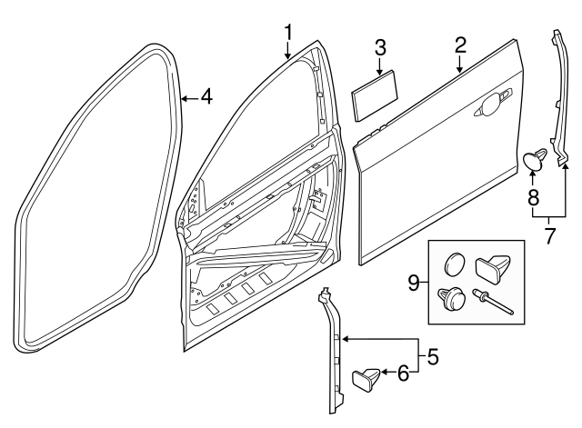 31298040 - Door Outer Panel 2011-2018 Volvo | AutoNationParts.com