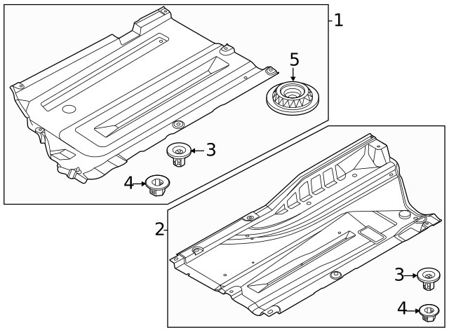 Genuine OEM Under Cover Part# 84217-L1000 Fits 2020-2021 Hyundai Sonata ...