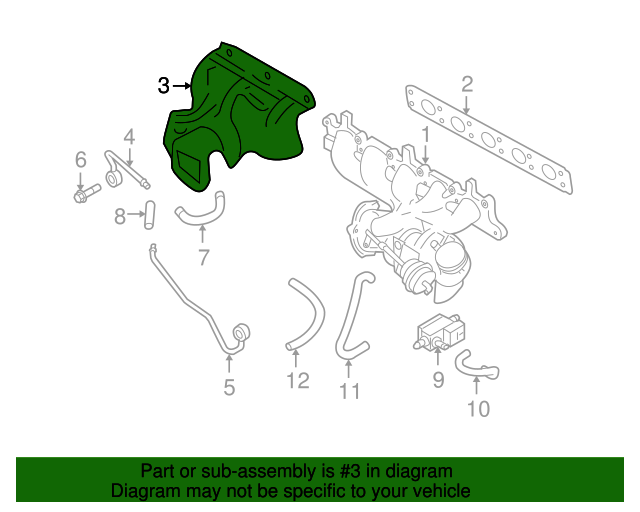 2004-2013 Volvo Heat Shield 30713262 | TascaParts.com