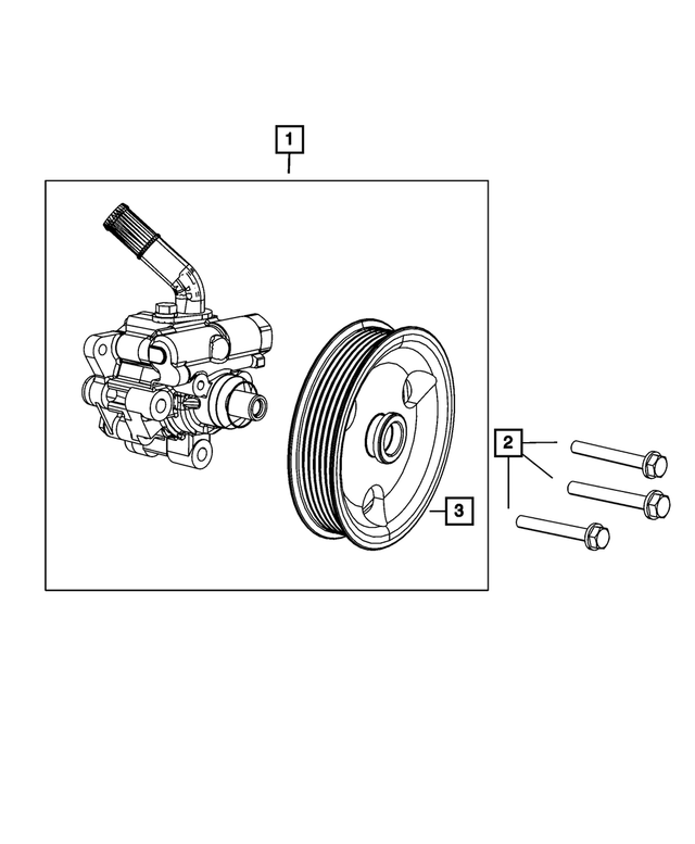 2011-2015 Mopar Power Steering Pump 68068641AB | Mopar eStore