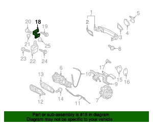 2006-2017 Volkswagen Upper Hinge 3C4-833-402-D | OEM Parts Online
