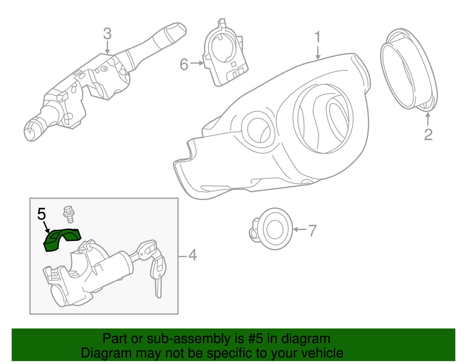 2015-2022 Nissan Steering Lock Clamp 48702-4CA0A | Ziegler Nissan of ...