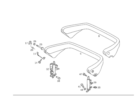Roll Bar for 1991 Mercedes-Benz 300 SL | Mercedes-Benz USA Parts