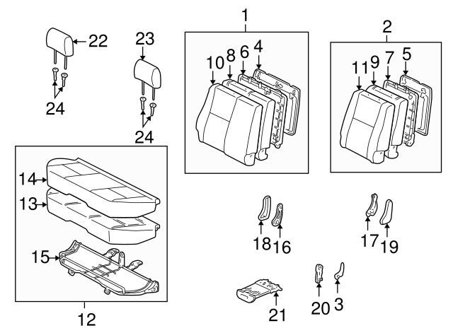 71078-04010-E2 - Seat Cover - 2001-2003 Toyota Tacoma | OEM Parts To You