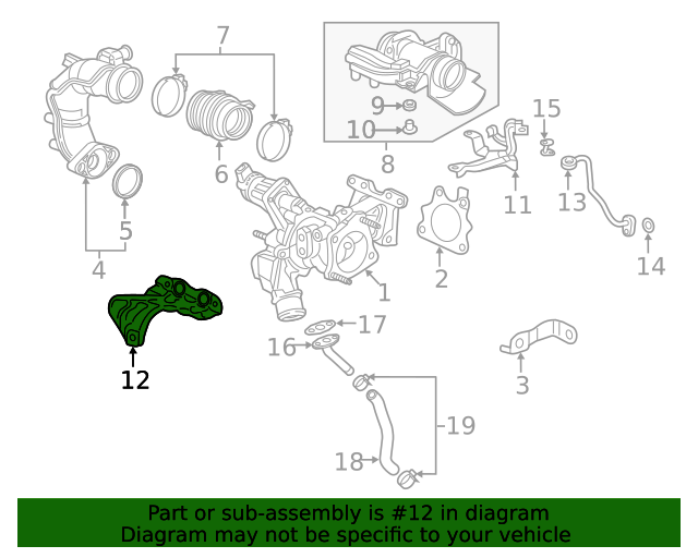 18902-6A0-A00 - Cover Turbocharger - 2018-2020 Honda Accord | Genuine ...
