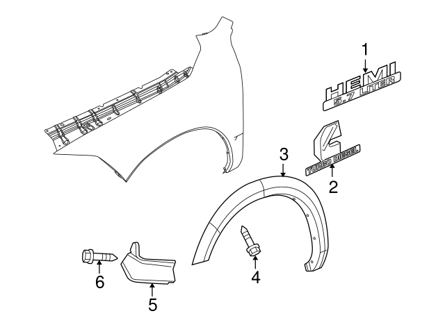 Protector Retainer - Mopar (6509135AA) | TascaParts.com